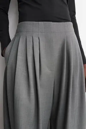 Cos Pleated Wool-blend Balloon-leg Pants
