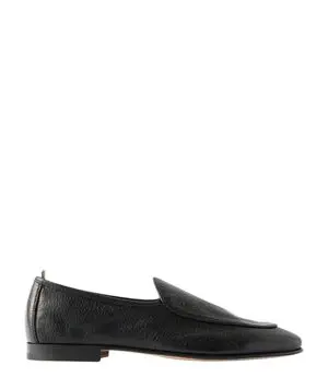 Officine Creative Oliver 006 Deerskin Loafers - Black