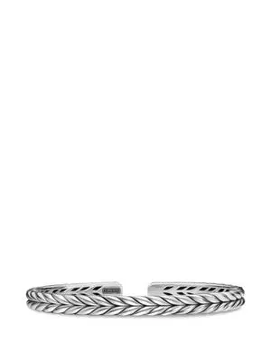 David Yurman David Yurman Chevron Flex Sterling Silver Bracelet Silver