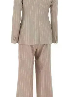 Tagliatore Pinstripe Pattern Double-breasted Suit - Neutrals