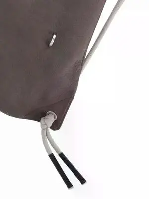 Rick Owens Leather Drawstring Backpack