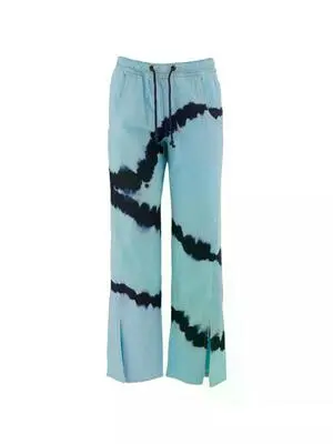 DON'T @ ME Tie-dye Drawstring Jeans - Blue