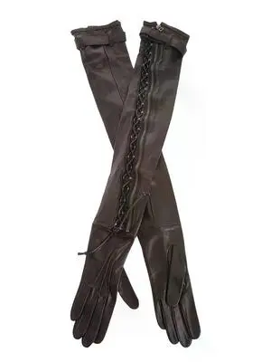 HAIDER ACKERMANN Buffalo Leather Long Gloves
