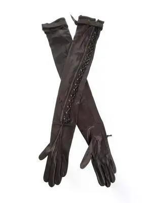 HAIDER ACKERMANN Buffalo Leather Long Gloves