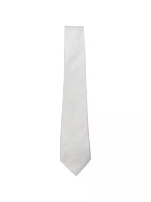 Canali Textured Neck Tie - Grey