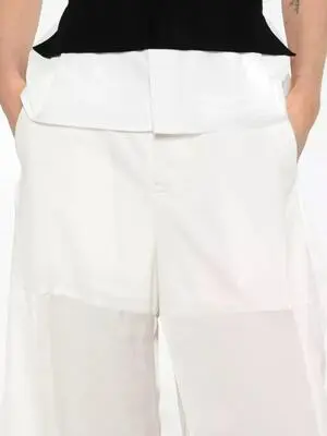 Sacai Belted Wide-leg Trousers