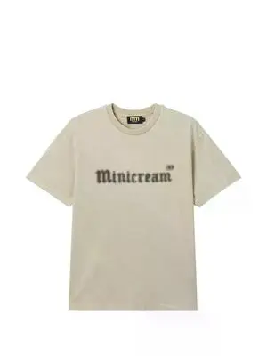Mini Cream Logo T-shirts For Women