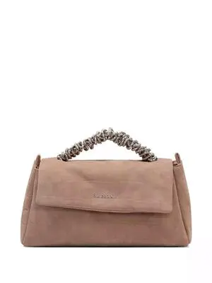 Orciani Croc-effect Tote Bag With Twisted Handle - Neutrals