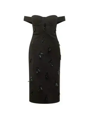 DES_PHEMMES Off-shoulder Bustier Dress