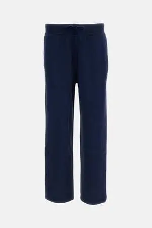 Polo Ralph Lauren Wide Leg Embroidered Logo Sweatpants - Blue