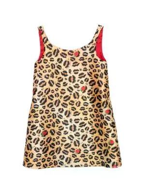 ALESSANDRO ENRIQUEZ Animal Print Sleeveless Dress - Neutrals