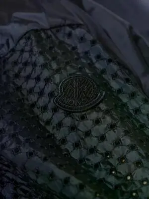 Moncler Zelkova Perforated Nylon Jacket - Blue