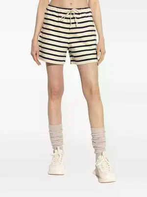 Moncler Striped Knitted Shorts - Neutrals