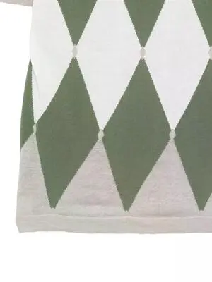 BALLANTYNE Argyle-pattern Polo Shirt