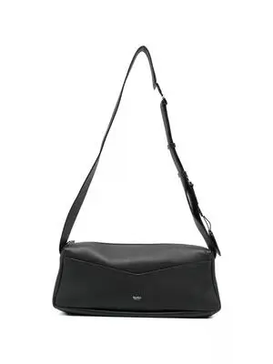 Max Mara Skippers Leather Shoulder Bag - Black