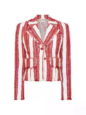 Thom Browne Ribbon Tweed Cropped Jacket