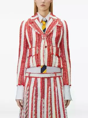 Thom Browne Ribbon Tweed Cropped Jacket