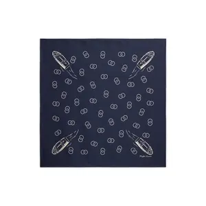 Ralph Lauren Linked-circles Silk Square Scarf