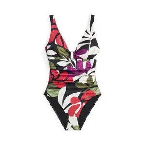 Ralph Lauren Floral Ring-front One-piece