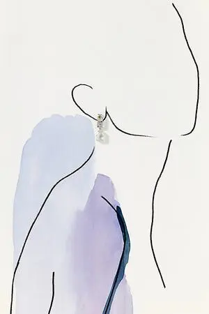 Anthropologie Gradient Crystal Drop Earrings