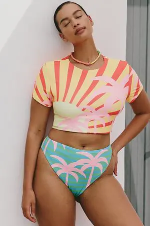 MAAJI Jungle Sway Sully Bikini Bottoms - Green Pattern