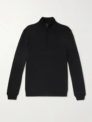 Bogner Ouri Virgin Wool Half-zip Sweater - Black