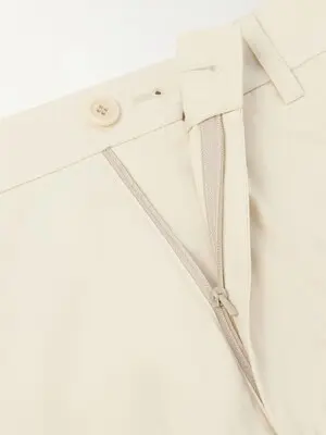 AMOMENTO Cotton-blend Bermuda Shorts - Neutrals
