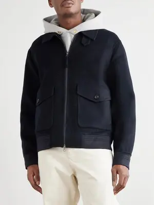 Hartford Doug Double-faced Wool-blend Jacket