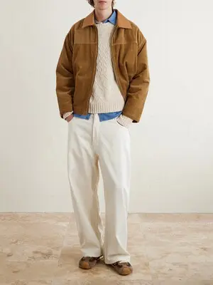 MANAAKI Keanu Cable-knit Merino Wool-blend Sweater