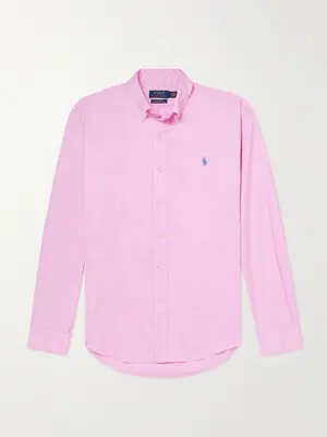 Polo Ralph Lauren Logo-embroidered Cotton Shirt - Pink