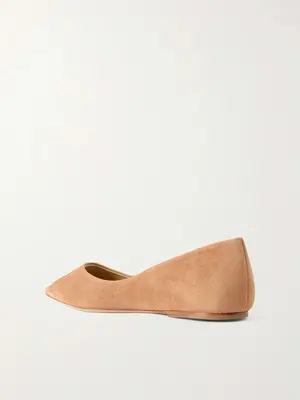 Gabriela Hearst Devil Suede Ballet Flats - Neutrals