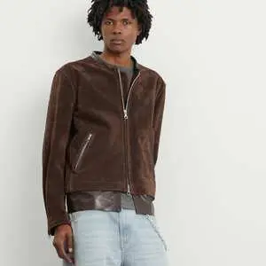Our Legacy Suede Drift Jacket - Brown