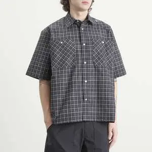 ROA Aair Floweave Printed Check Short Sleeve Shirt