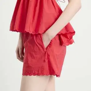 Cecilie Bahnsen Blossom Embroidered Taffeta Shorts