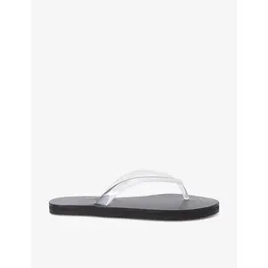 ANCIENT GREEK SANDALS Saionara Leather And Jelly Thong Sandals - Black/comb