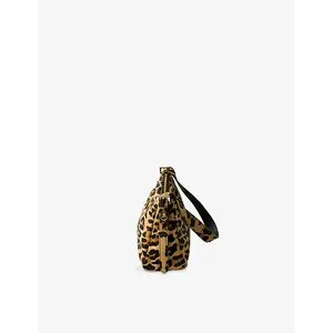 Prada Aimèe Printed Leather Shoulder Bag - Neutral