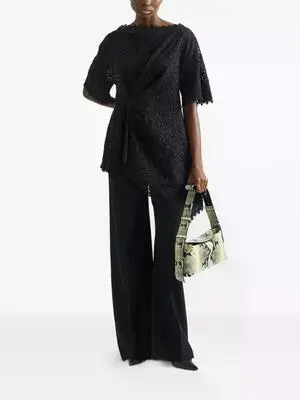 Erdem Draped Short-sleeve Top