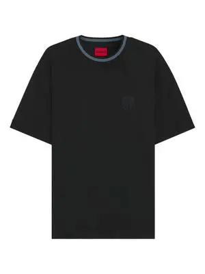 Hugo Logo-patch T-shirt - Black