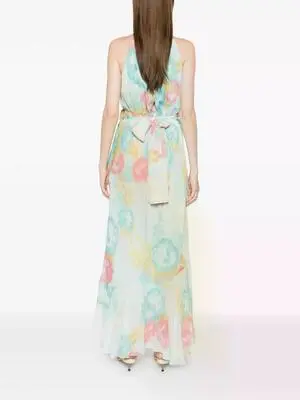 Marella Floral Print Ruffled Dress