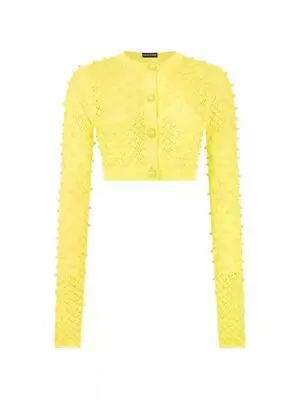David Koma Button Embellished Cardigan