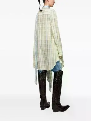 Acne Studios Plaid Asymmetric Shirt