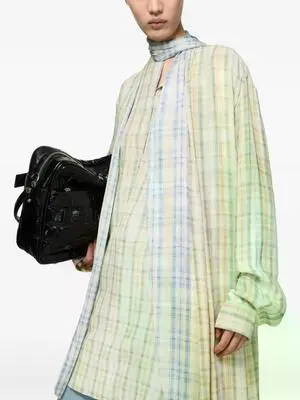 Acne Studios Plaid Asymmetric Shirt