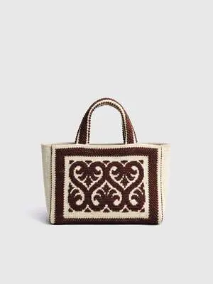 ATP ATELIER Costantine Cotton Mini Tote Bag - Walnut