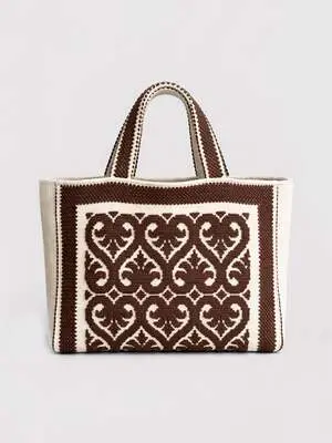 ATP ATELIER Costantine Cotton Tote Bag - Walnut