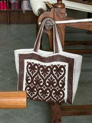 ATP ATELIER Costantine Cotton Tote Bag - Walnut
