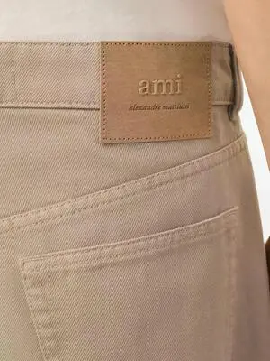Ami Five-pocket Loose-fit Jeans - Neutrals
