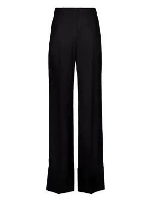 Women's Cuffed Wide-Leg Trousers