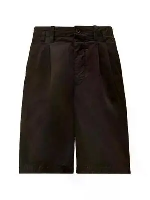 C.P. COMPANY Pleated Shorts - Black