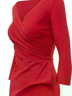 Chiara Boni La Petite Robe Ruffled V-neck Dress
