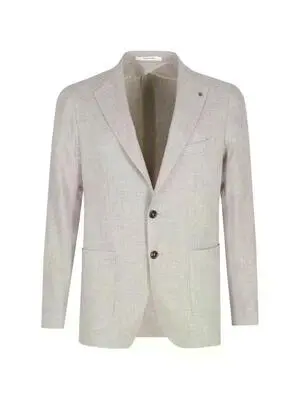 Tagliatore Montecarlo Single-breasted Jacket - Neutrals